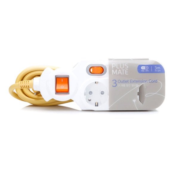 플러스메이트 개별멀티탭 3구3M - SSG.COM