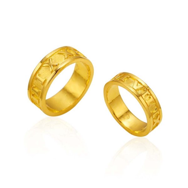 한국금다이아몬드 여자 남자 순금 반지 로마자 밴딩 커플링 24K 18.75g - SSG.COM