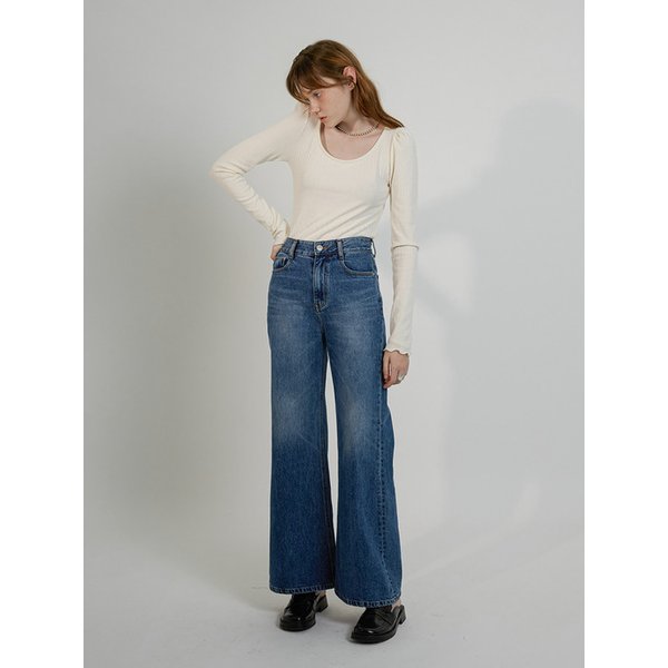 WIDE BOOTSCUT DENIM PT_DARK INDIGO - SSG.COM