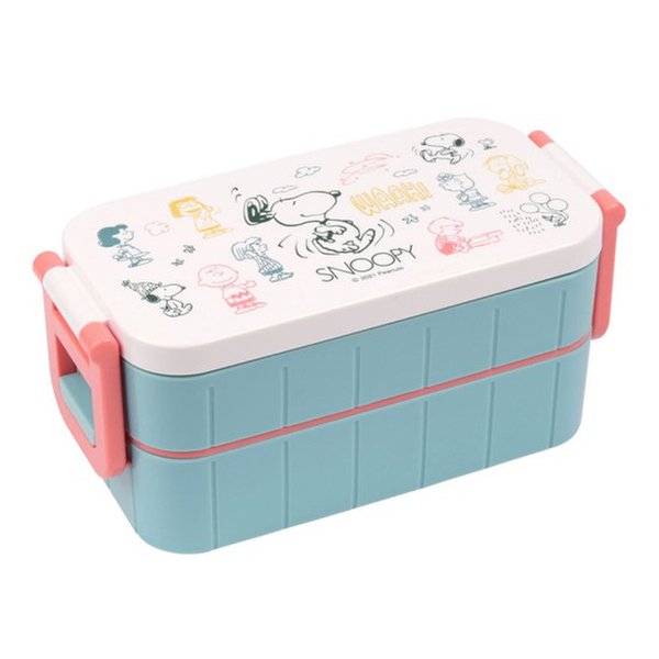 1300K 스누피 어썸 2단 도시락 젓가락 포함 - SSG.COM