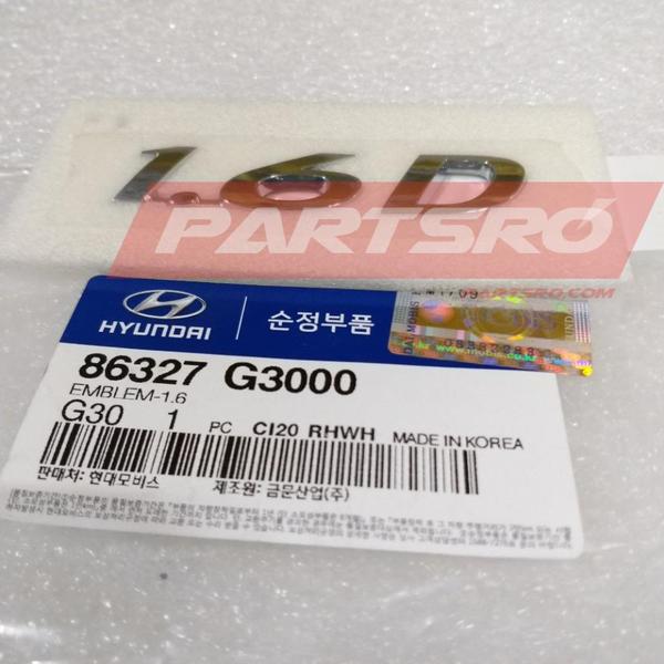 I30 엠블럼 레터링 1.6D (86327G3000) i30 현대모비스 부품몰, 믿고 사는 즐거움 SSG.COM