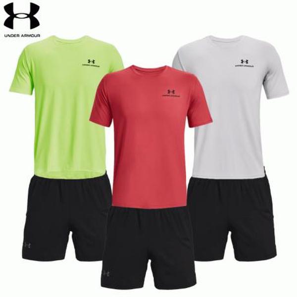 언더아머 남성 UA UA RUSH™ 에너지 반팔 론치 런 5인치 쇼츠 세트_K 1366138-1361492 - SSG.COM