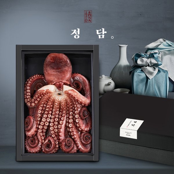 [바로배송[정담]동해안 자숙피문어(대문어) 선물세트 1미/자숙후 2.6kg(2.5~2.7kg) - SSG.COM