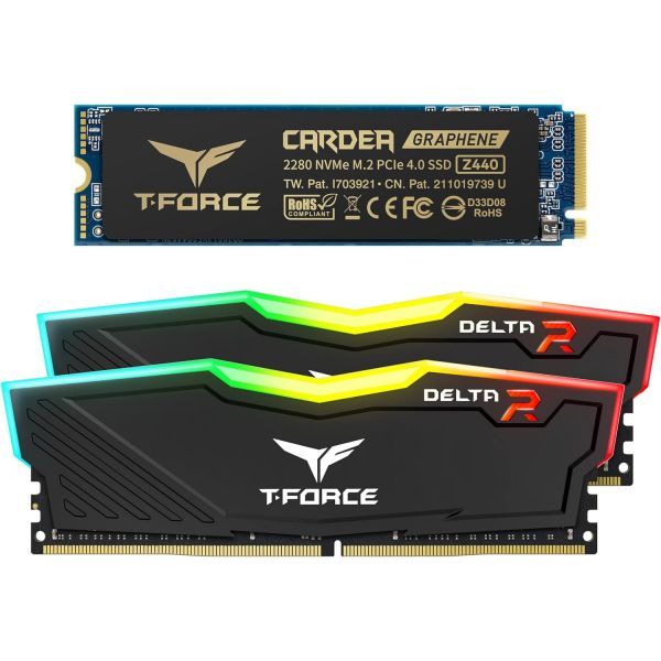 미국 팀그룹 램 DDR4 TEAMGROUP T-Force Delta RGB 32GB 2x16GB 3600MHz Desktop ...