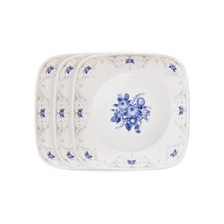 코렐 MSNY 블루밍블루 사각중접시3p세트 - SSG.COM
