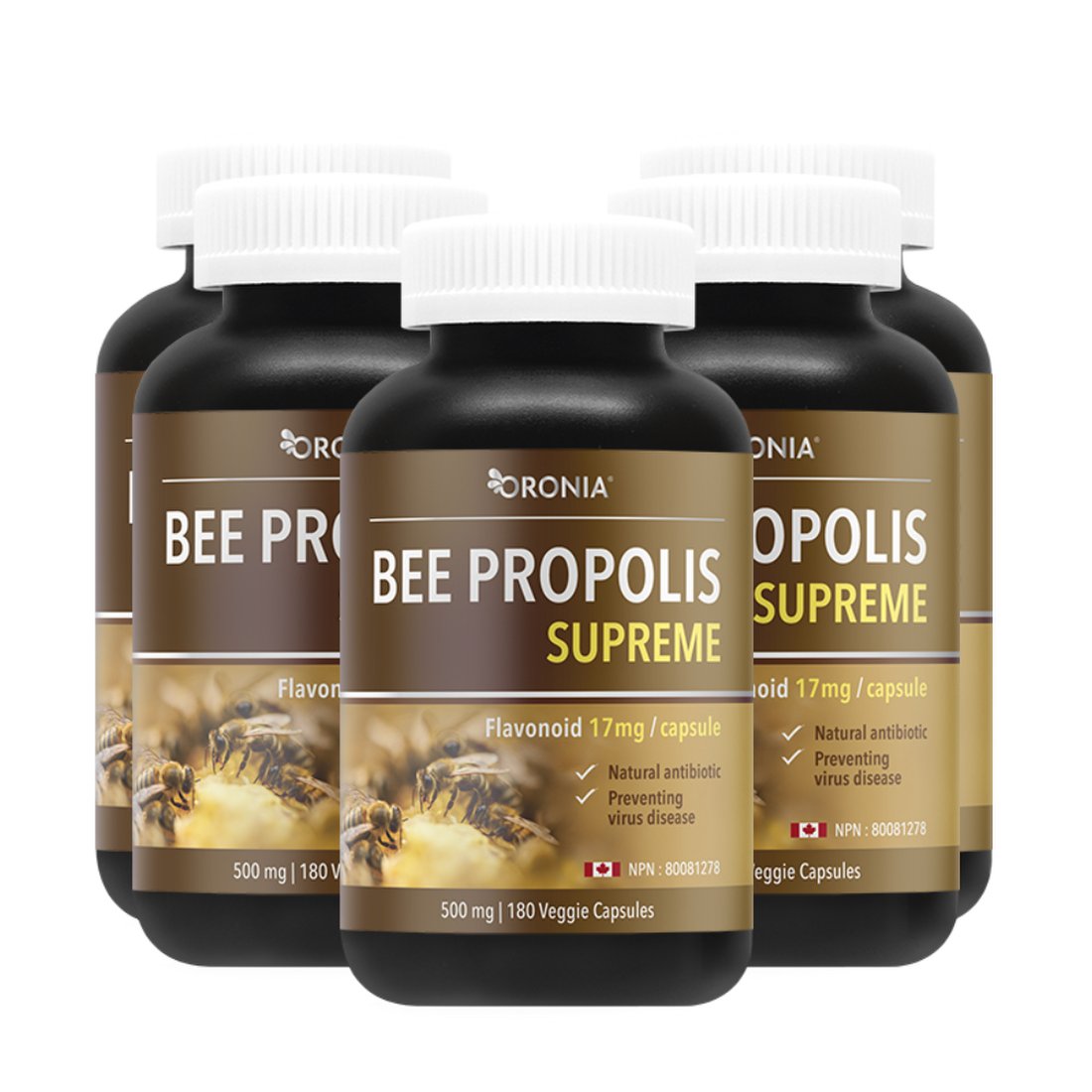 캐나다 오로니아 비 프로폴리스 슈프림 Bee Propolis Supreme 180캡슐 5개 , 믿고 사는 즐거움 SSG.COM