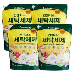 컨센서스 표준형 순한 세탁세제 베이비파우더 2.1L(리필) x4개 - SSG.COM