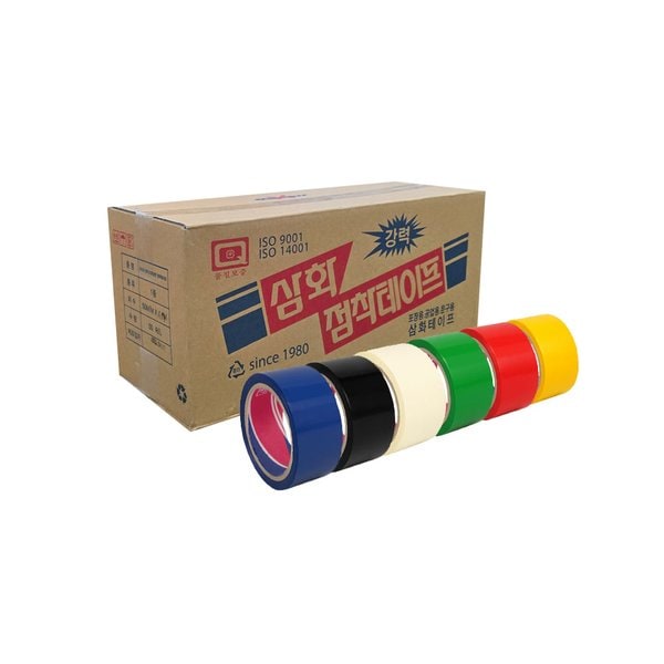 국산 삼화테이프 칼라OPP 포장용테이프 40M 라바타입 박스50EA - SSG.COM