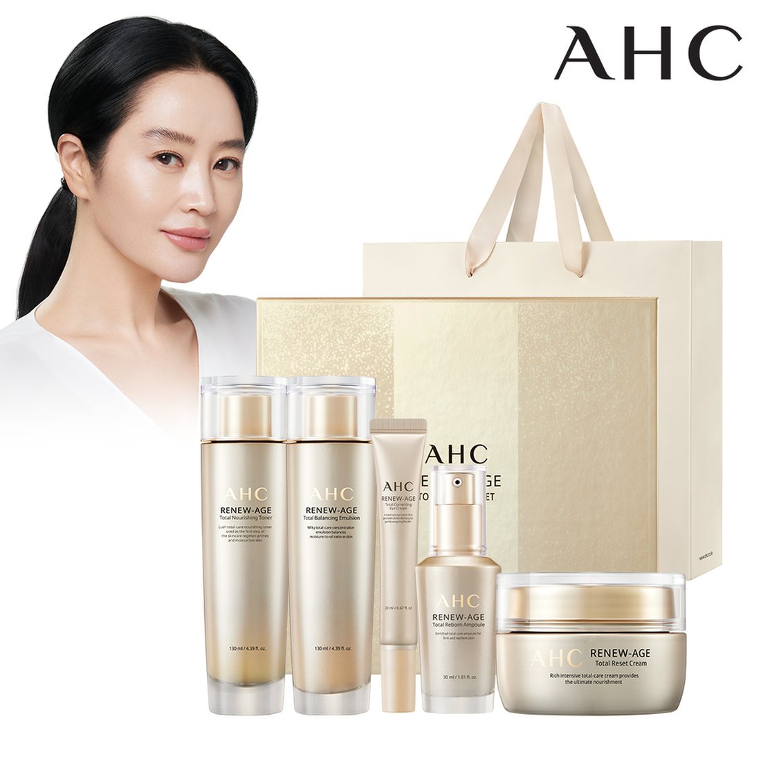 AHC 리뉴에이지 토탈 4종 기프트세트+쇼핑백 증정, 신세계적 쇼핑포털 SSG.COM