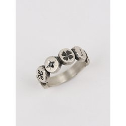 Clover engraving ring SBK (925 silver) - SSG.COM
