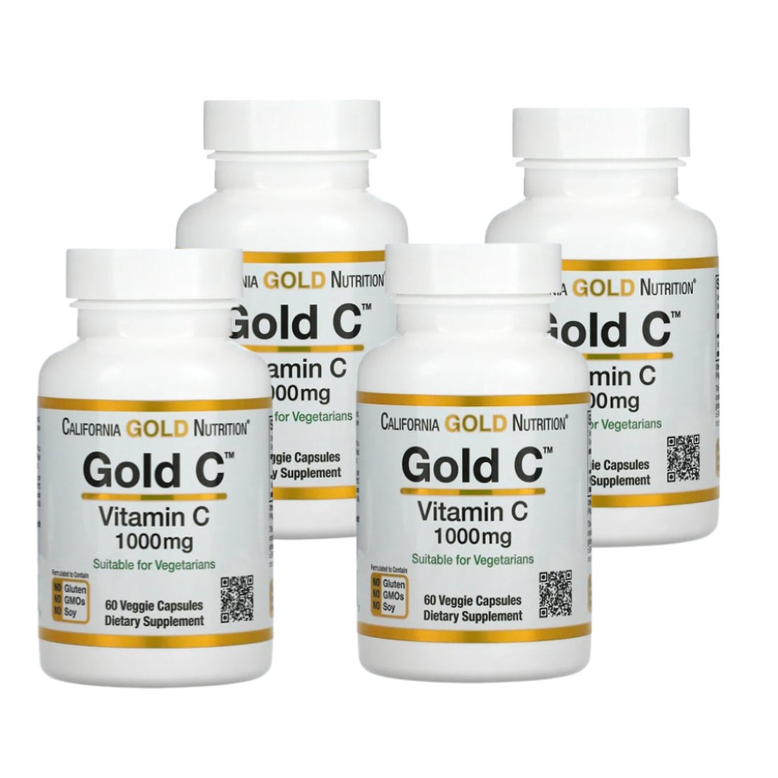 캘리포니아골드뉴트리션 Gold C 비타민C 1000mg 베지 캡슐 60정[4set], 믿고 사는 즐거움 SSG.COM