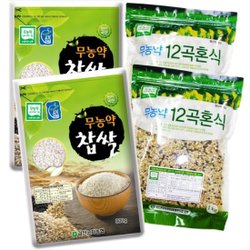 [군자농협/산지직송] 2016년 국산 무농약 12곡혼식 1kg*2포, 찹쌀 800g*2포 - SSG.COM