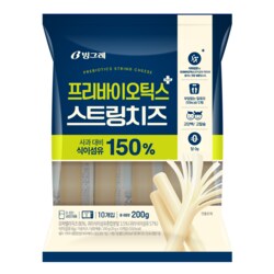 [빙그레] 프리바이오틱스 스트링치즈 200g (20g*10개입) - SSG.COM