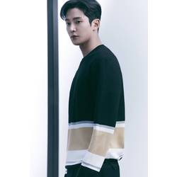 [앤드지]22 S/S 스트라이프 오버핏 라운드 니트 2종1택 (BZC1ER1105 DGR BL) - SSG.COM