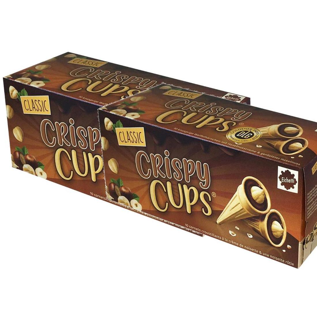 Eichetti Crispy Cups 크리스피 컵 헤이즐넛 크림 미니 와플 콘 10개입 100g 2팩, 믿고 사는 즐거움 SSG.COM