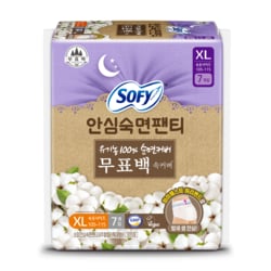 쏘피 안심숙면팬티 무표백 특대형 XL 7P - SSG.COM