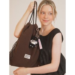 Gym sack string bag _ plaid check brown - SSG.COM