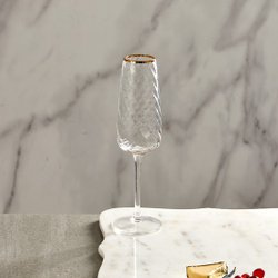 [모던하우스] 골드림 웨이브 샴페인잔 220ml - SSG.COM