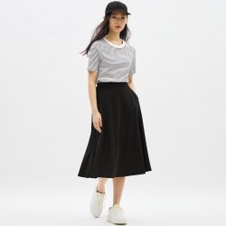 유니클로 GU 컷앤소우 플레어 스커트 OSB+EC - SSG.COM