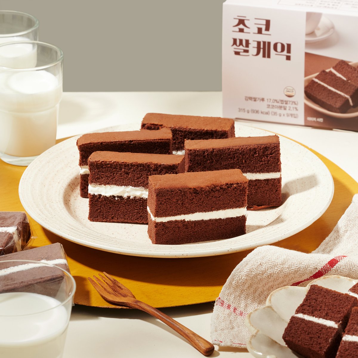 [떡편] 초코 쌀케익 (35g*9개입) - SSG.COM