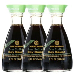 [해외직구] Kikkoman Lite Soy Sauce 기꼬만 간장 소이 소스 양념 5oz(148ml) 3팩 - SSG.COM