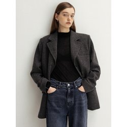 wool multi-color blazer (charcoal) - SSG.COM