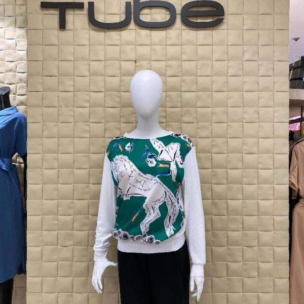 튜브 NC13 홀스나염 배색 스웨터 TUKR21330 (S7305366) - SSG.COM