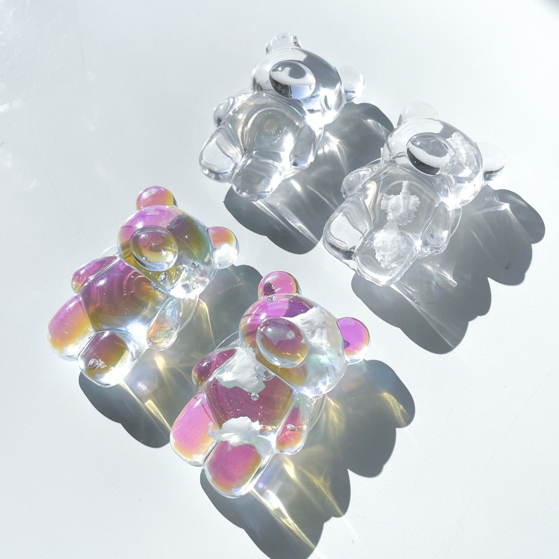 레진 투명 곰돌이 그립 스마트 톡 4type [하리보 구름 홀로그램 오로라 곰 베어 핑거그립 휴대폰톡], 믿고 사는 즐거움 SSG.COM