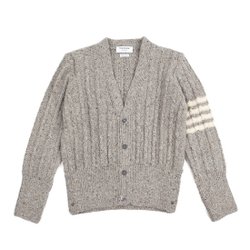 [톰브라운] 23FW 트위스트 케이블 클래식 브이넥 가디건 MKC486B-Y1506 055 (LIGHT GREY), 믿고 사는 즐거움 SSG.COM