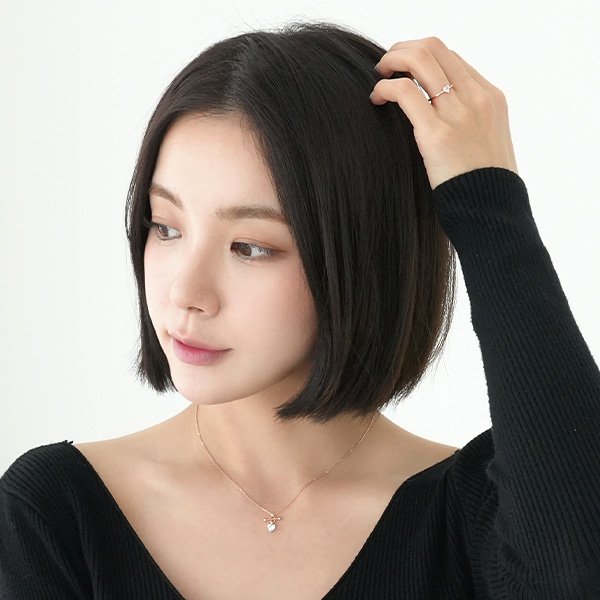 [925실버] 다이니 반지 목걸이 세트 (22SS003) - SSG.COM