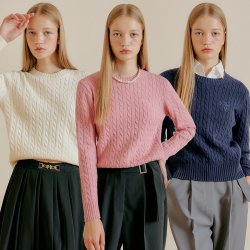 WOMAN GNRL 케이블 풀오버 [3COL] / WBC1L05507 - SSG.COM