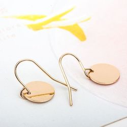 소프트 웨이퍼 라운드 귀걸이-골드OC - SSG.COM
