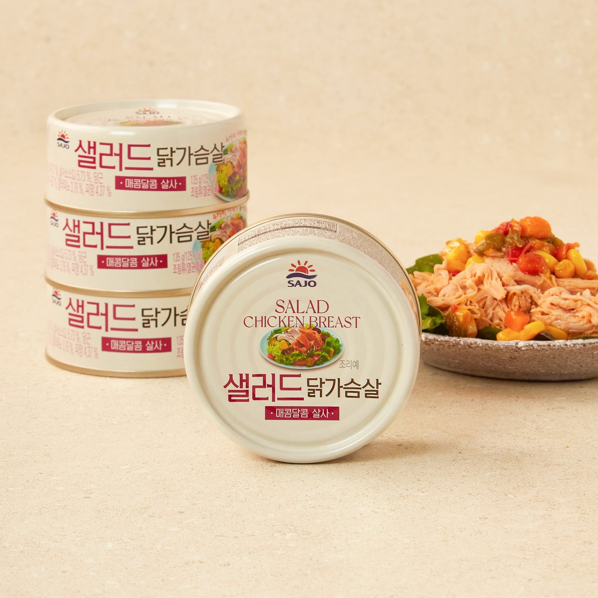 사조 샐러드(살사) 닭가슴살 135g*4입 - SSG.COM