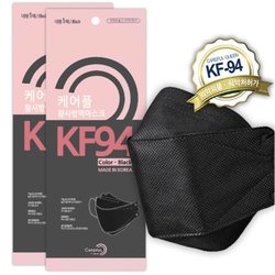케어플 국내산 KF94 블랙마스크 100매 - SSG.COM