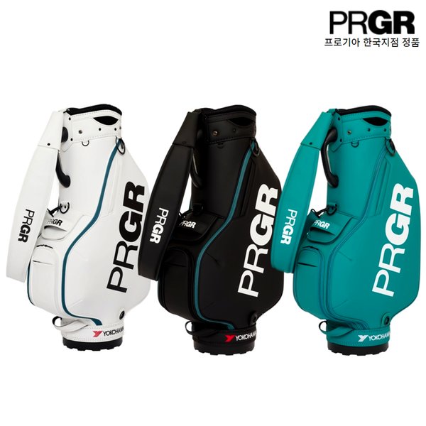 PRGR 2024년 PRCB-252 프로 투어 캐디백 골프백 블랙 화이트 그린 - SSG.COM