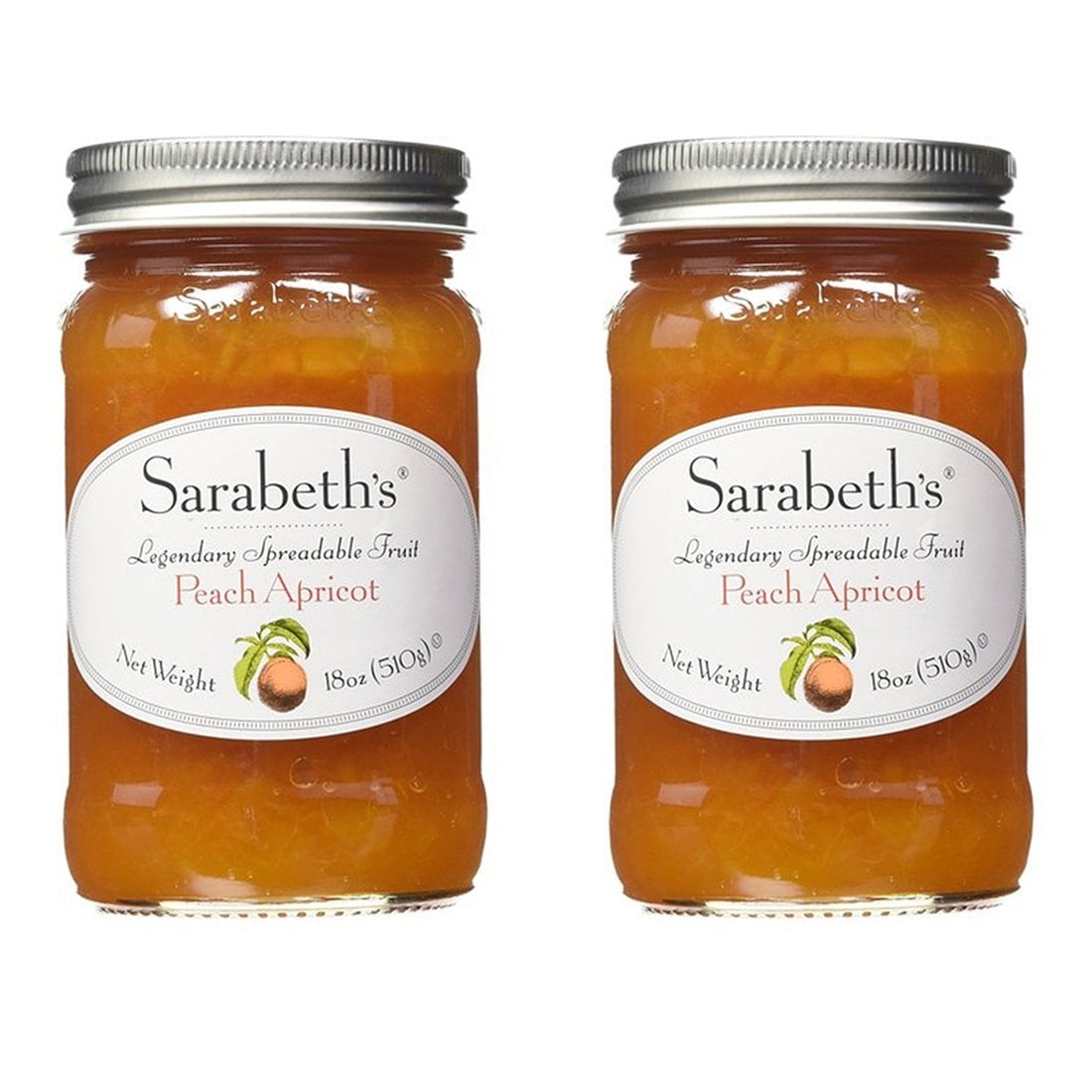 [해외직구]사라베스 복숭아 살구 잼 스프레드 510g 2팩 Sarabeths Peach Apricot Spread 18oz, 믿고 사는 즐거움 SSG.COM