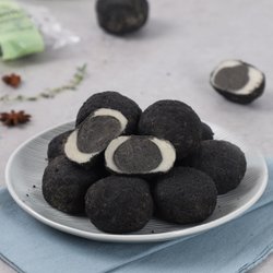 [떡미당] 우리쌀로 만든 흑임자 오메기떡 60g x 20개 내외 (총 1.2kg) - SSG.COM