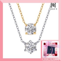 화이트플라워 패키지 골드앤 14K/18K 퓨리 VGI 3부 랩그로운 다이아 목걸이 A/B타입 - SSG.COM