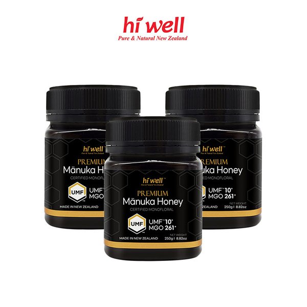 뉴질랜드 하이웰 프리미엄 마누카꿀 UMF 10+ 메틸글리옥살 MGO 261+ 250g 3통 - SSG.COM