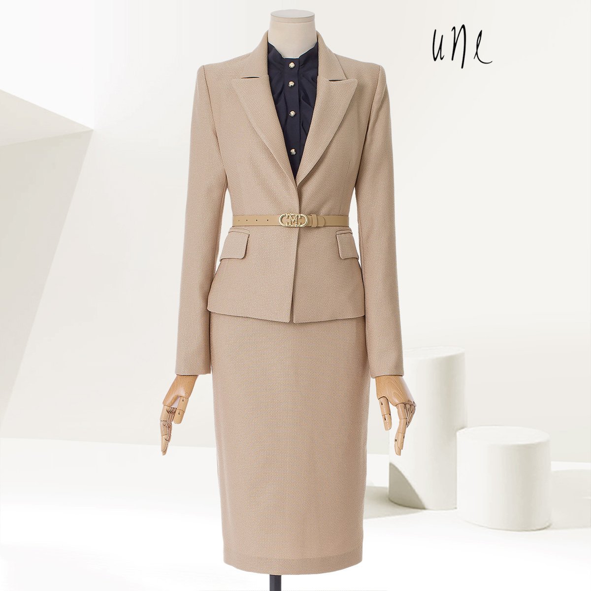 윈(une) [SET][77까지][벨트]럭셔리싱글자켓+스커트SET - SSG.COM