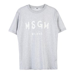 [MSGM 키즈] 브러쉬로고 키즈 티셔츠 MS028728 107 (8-10) - SSG.COM