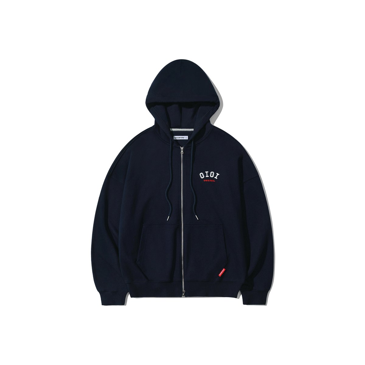 BASIC LOGO HOOD ZIPUP [NAVY] - SSG.COM