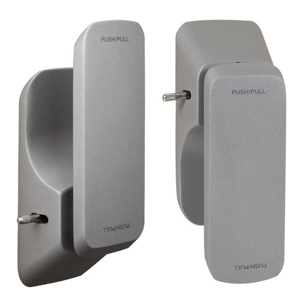 푸쉬풀 방문손잡이 P-1701 그레이 버튼형 - SSG.COM