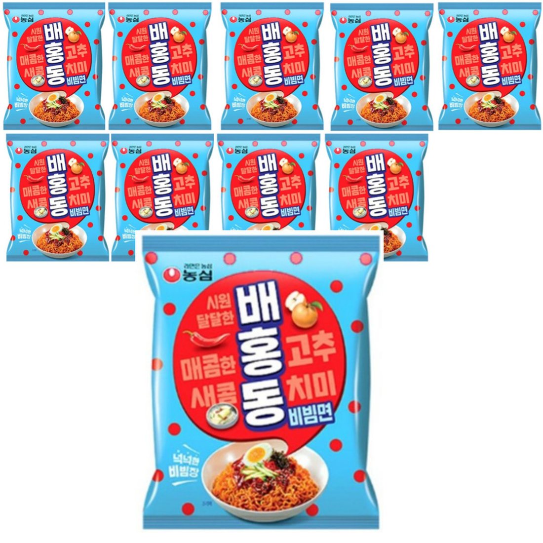 농심 배홍동 비빔면 137g (10입) 봉지라면, 믿고 사는 즐거움 SSG.COM