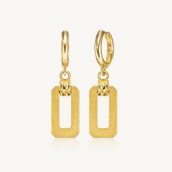 브릭 체인 링 귀걸이 24K 순금 7.5g - SSG.COM