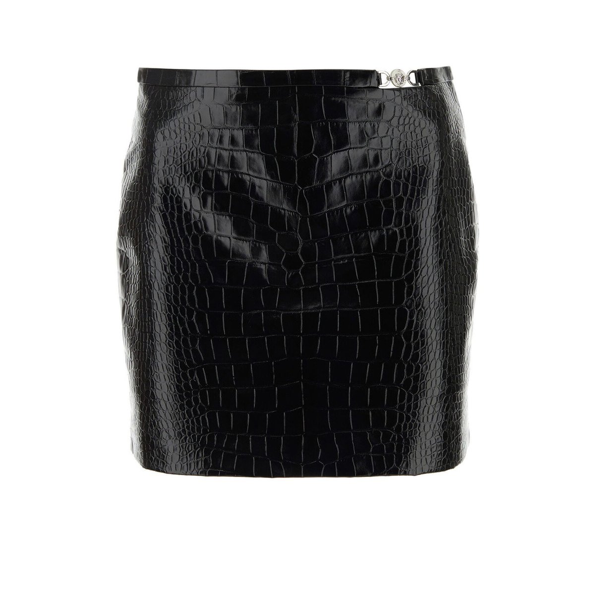 [베르사체] 블랙 가죽 미니 스커트 10114141A08447 1B000 - SSG.COM