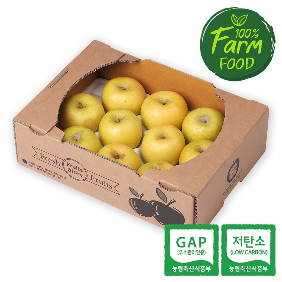 [이슬마루] GAP 저탄소 황금사과 시나노골드 3kg(12~14과), 믿고 사는 즐거움 SSG.COM