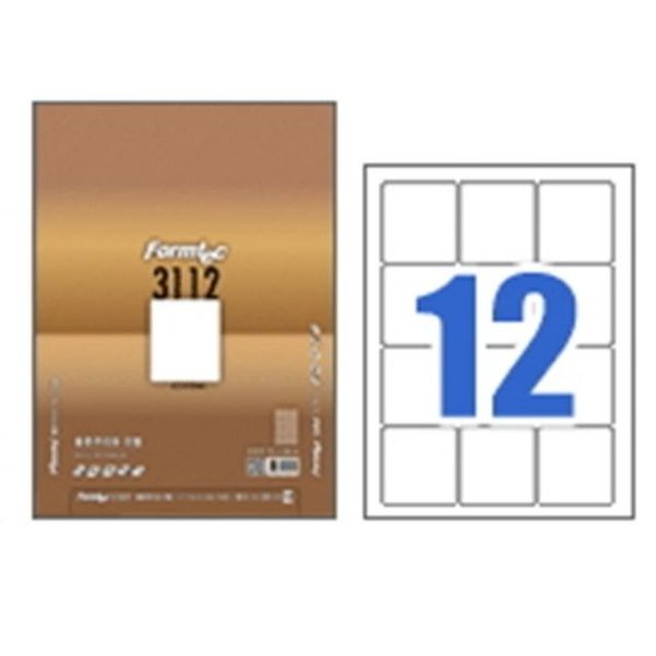 한국폼텍 폼텍라벨지 LS 3112 (12칸 100매) - SSG.COM