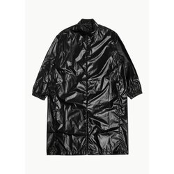 가브리엘라콜가먼츠 GABRIELA COLL RECYCLED LIMONTA ZIPPER LONG JACKET IN BLACK ...