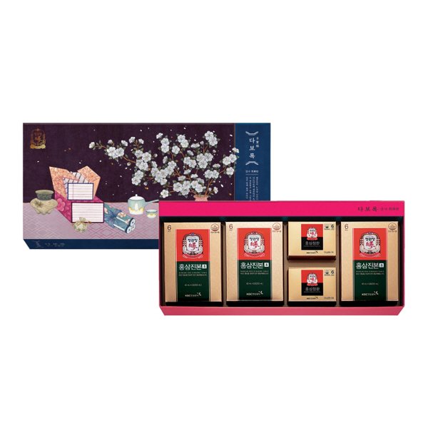 정관장 다보록 감사휘편 (홍삼진본40ml*5포*3EA,홍삼정환5환*12포*2EA) + 쇼핑백증정 - SSG.COM